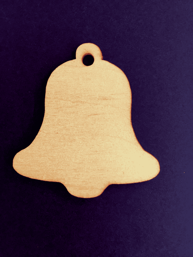 Bell Gift Tags Xmas Decoration 70mm Pack of 10
